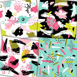 Abstract Digital Paper, Modern Digital Paper, Modern Abstract Patterns ...