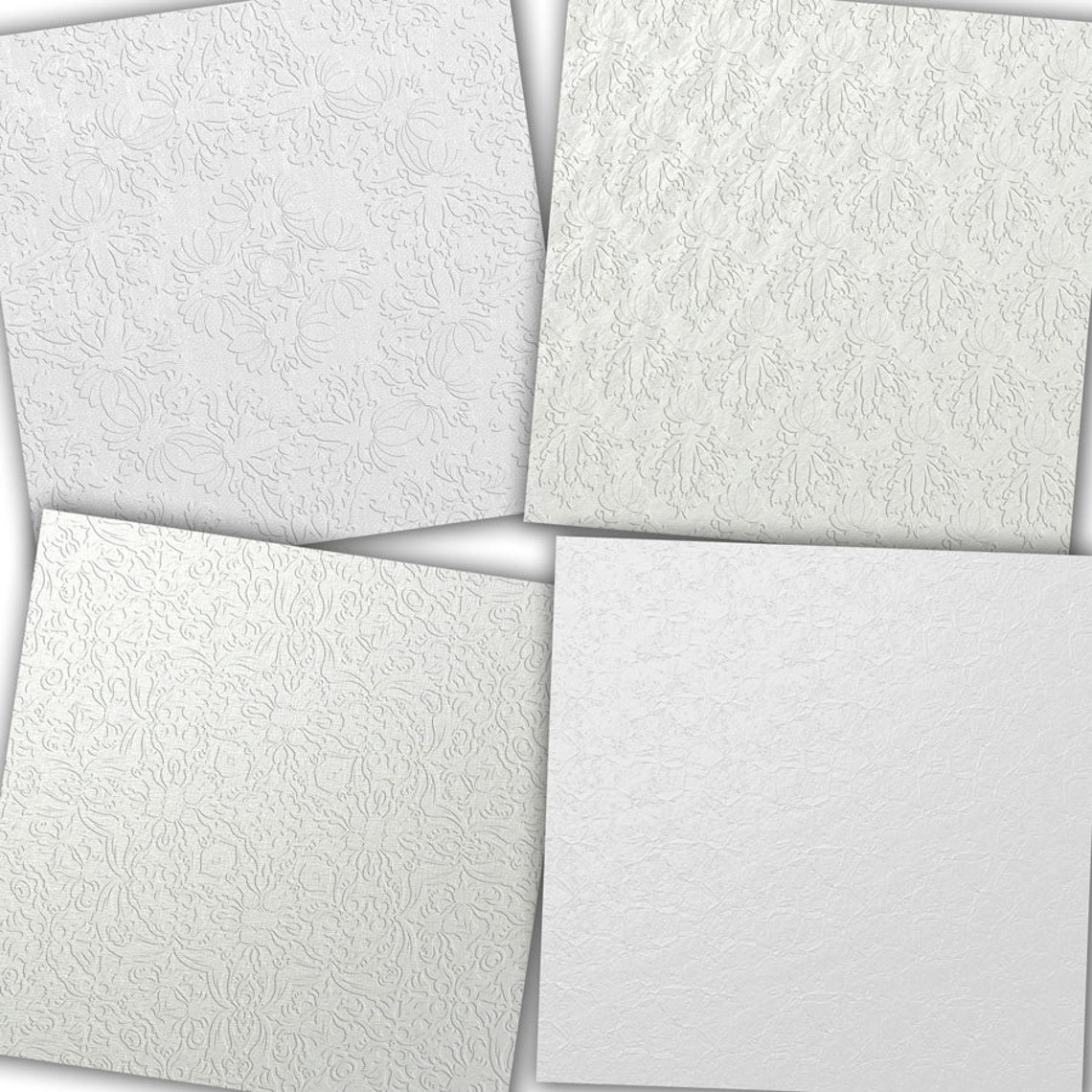 White Textures Digital Papers: white Wedding Digital - Etsy