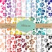 Hibiscus Digital Paper Pack: rainbow Hibiscus Floral Digital Paper ...