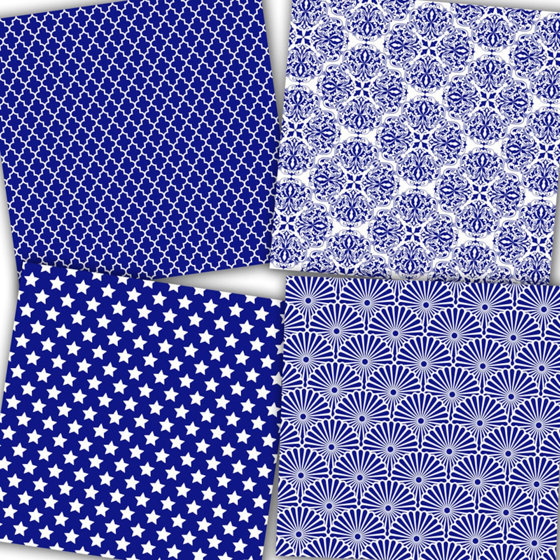 Navy Digital Paper: navy Blue Patterns - Etsy
