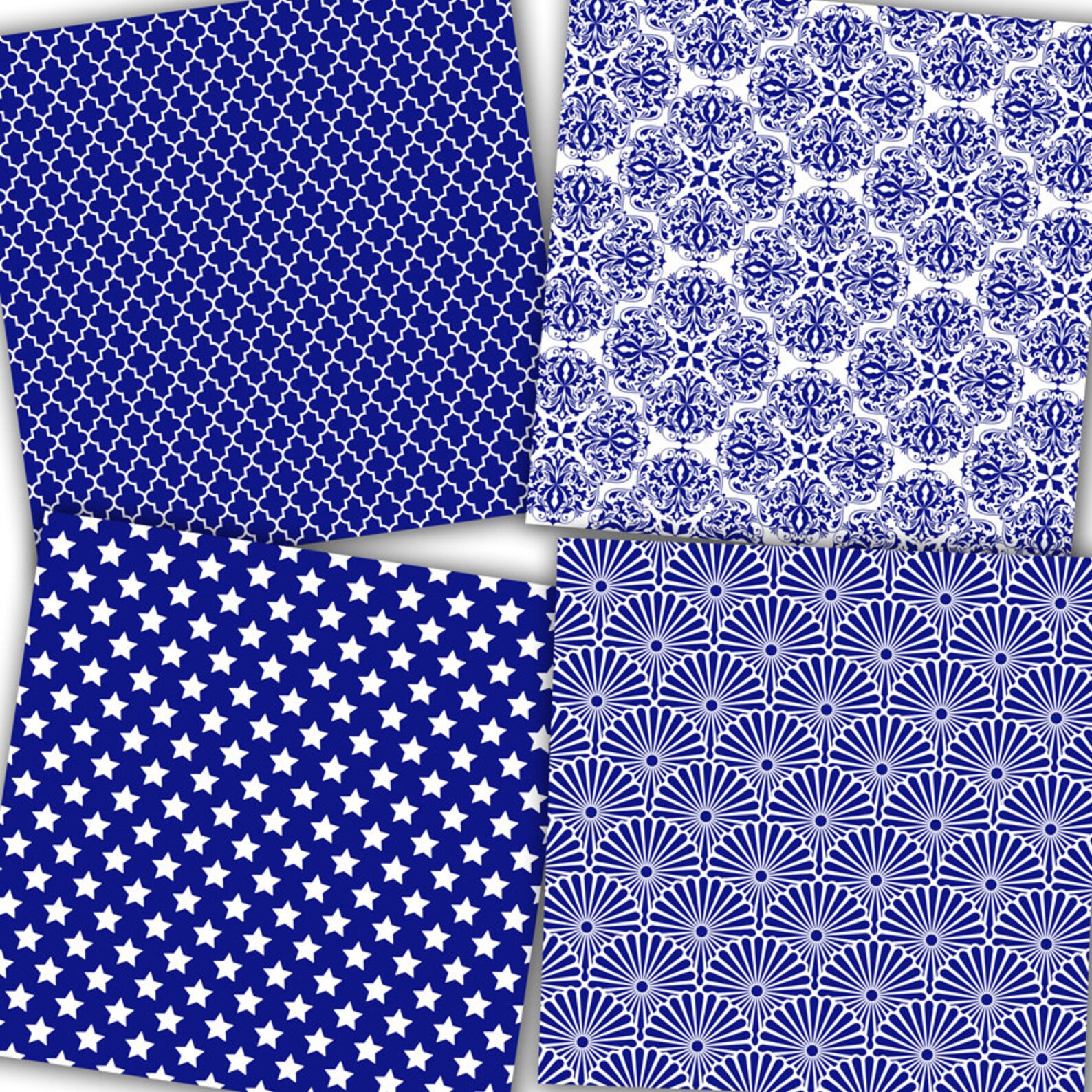 Navy Digital Paper: navy Blue Patterns - Etsy