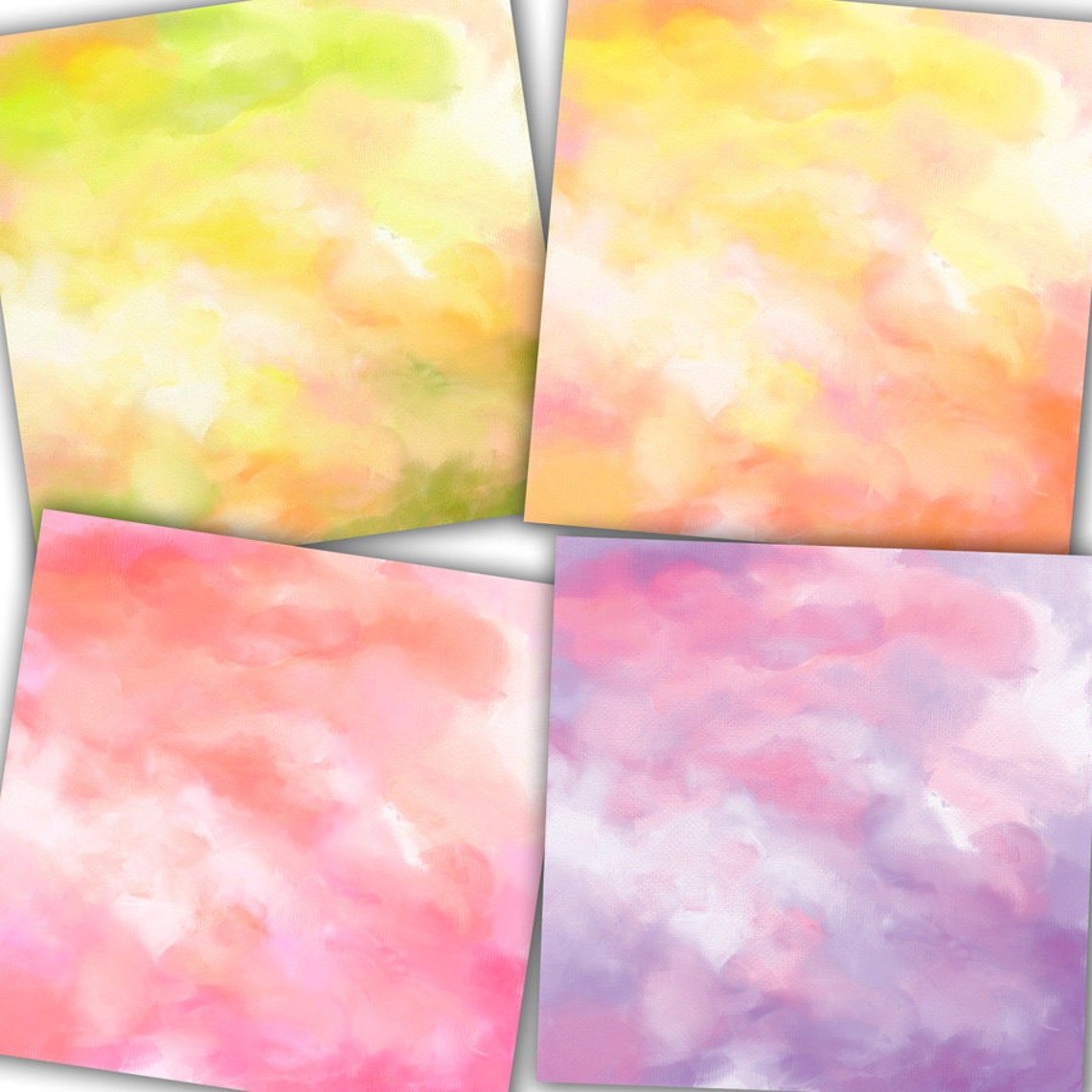 Canvas Digital Paper Pack: pastel Digital Paper - Etsy