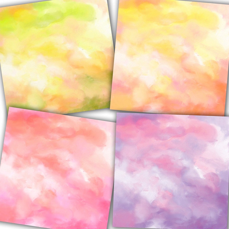 Canvas Digital Paper Pack: pastel Digital Paper - Etsy