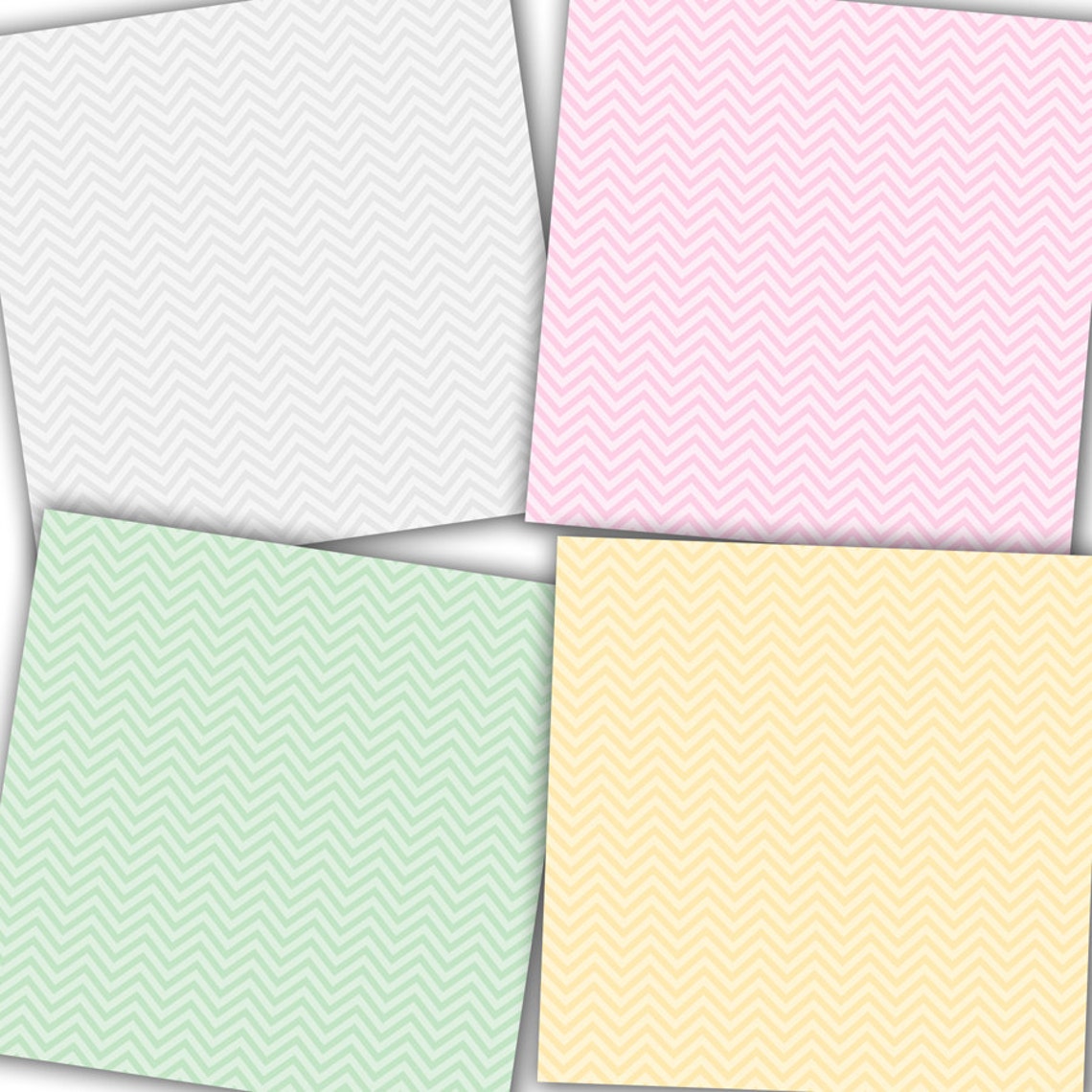 Chevron Digital Paper Pack: pastel Chevron Pastel - Etsy
