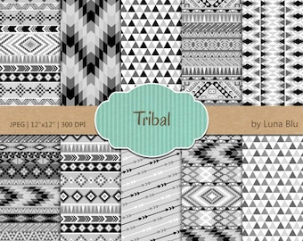 Black White Aztec - Etsy