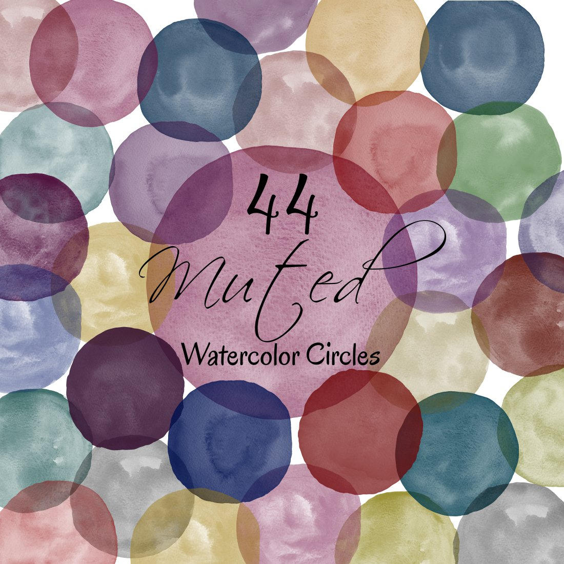 Watercolor Circles Clipart Watercolor Clipart Dots Muted - Etsy Australia