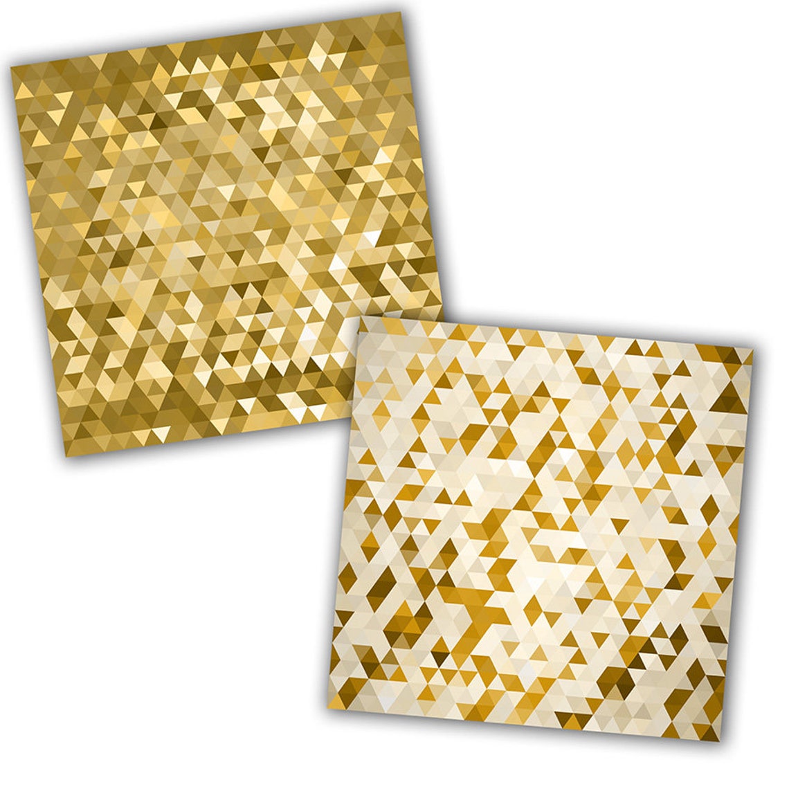 Triangle Digital Paper: golden Triangles Seamless | Etsy
