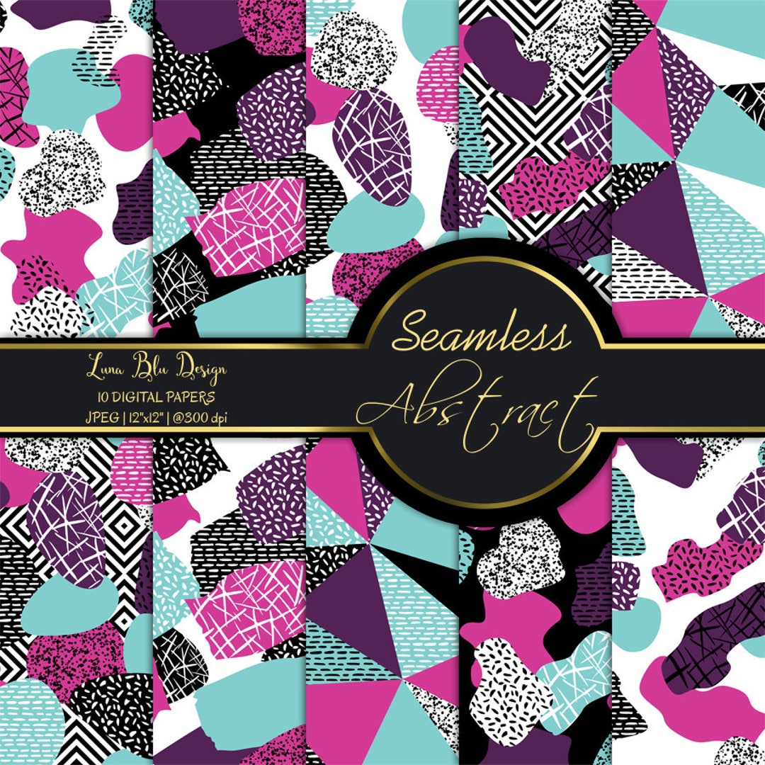 Abstract Geometric Patterns, Abstract Digital Paper, Geometric Digital ...