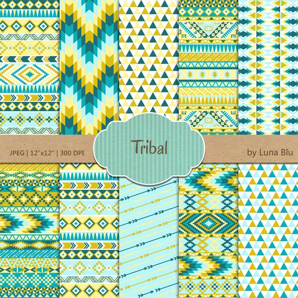 Teal and Mustard - Etsy