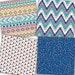Tribal Digital Paper: Tribal Patterns in Pantone Spring Colors, With ...