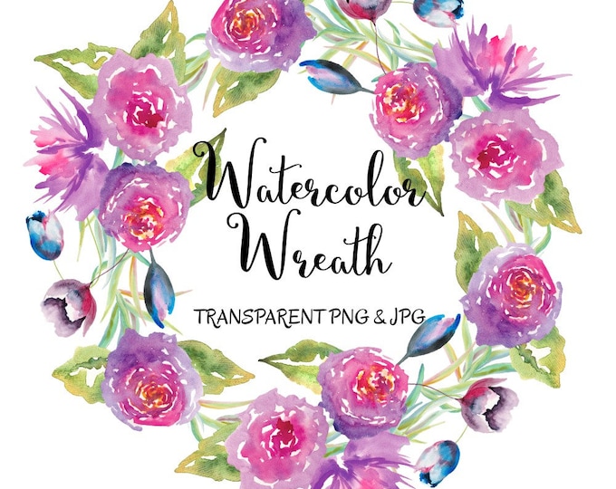 Star Clipart, Star Wreath, Star Watercolor, Wreath Clipart, Wreath ...
