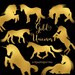 Unicorn Clipart: gold Unicorns Gold Unicorn Graphics, Magical Clipart ...
