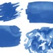 Watercolor Splash Clipart, Blue Watercolor Brush Strokes, Blue ...