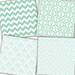 Mint Digital Paper: mint Patterns Mint Green - Etsy