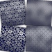 Navy and Silver Digital Paper: "silver Foil Patterns" Navy Digital ...