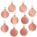 Rose Gold Christmas Clipart, Rose Gold Christmas Ornaments, Rose Gold ...