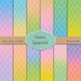Quatrefoil Digital Paper Pack: "ombre Quatrefoil" Linen Texture, Pastel ...