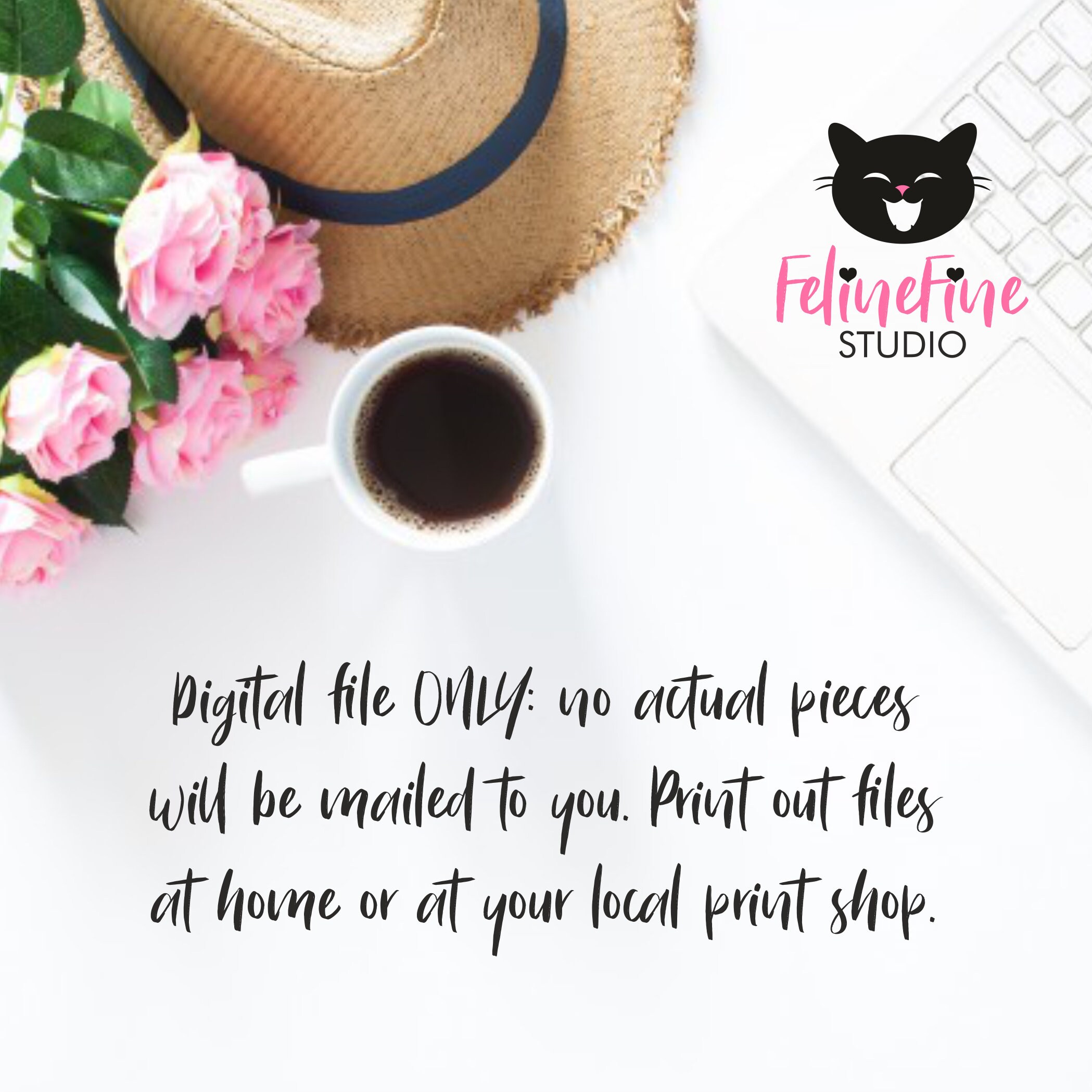 Printable Wall Decor, Printable Cat Wall Art, Instant Download, DIY Cat ...