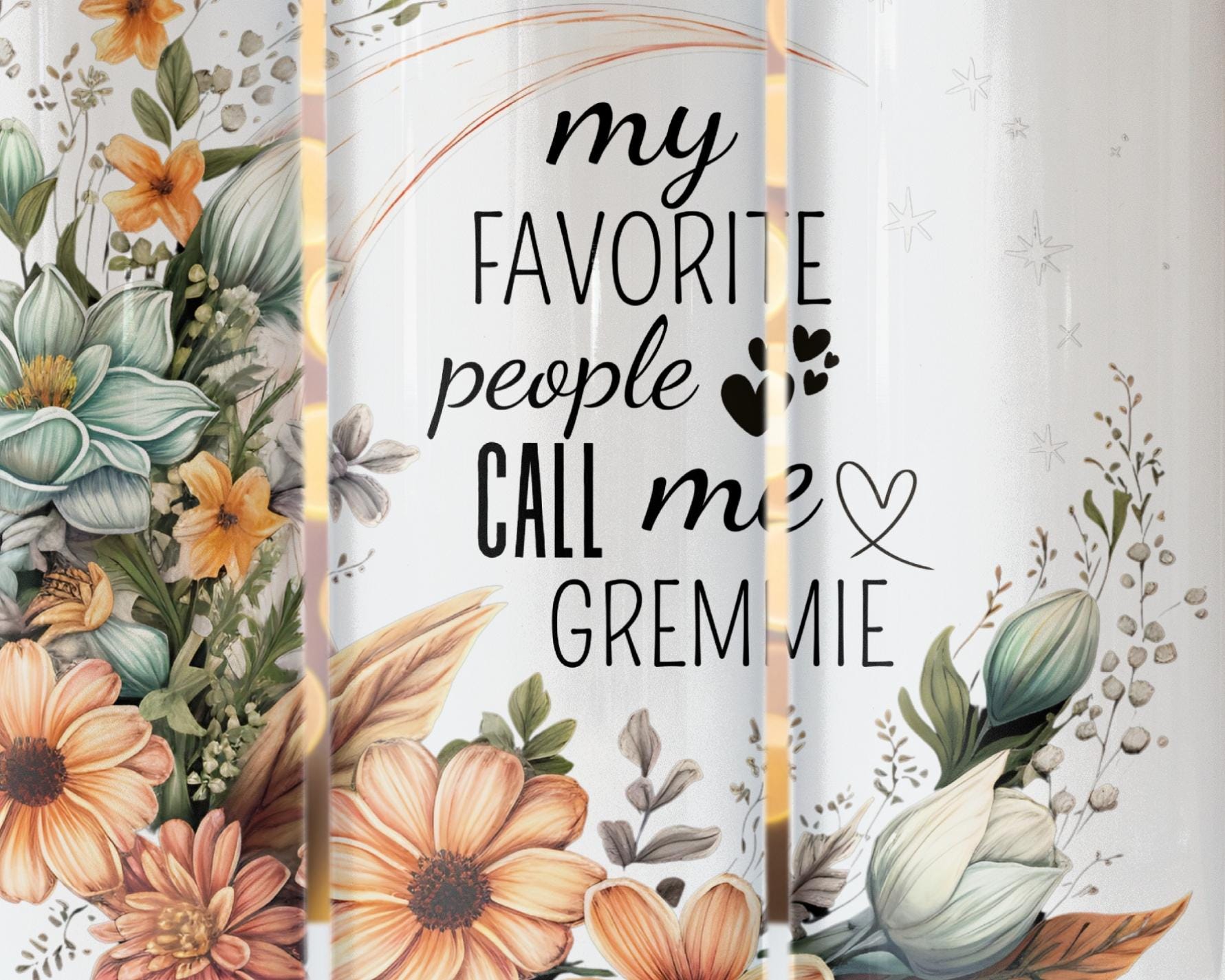 Gremmie Tumbler Wrap, Digital Download, PNG, Gift for Grandma ...