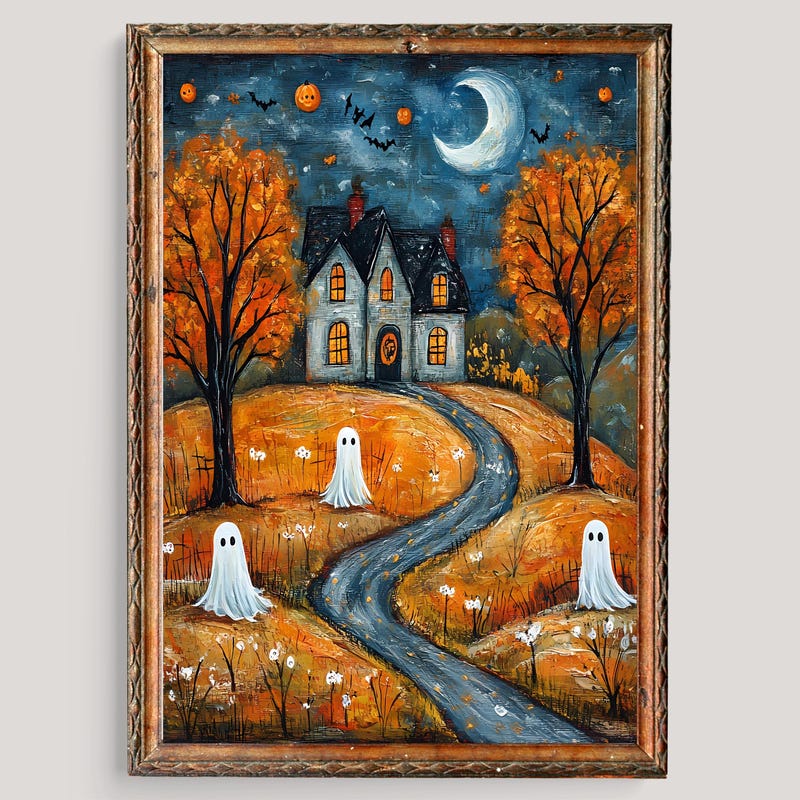 Halloween Folk Art - Etsy