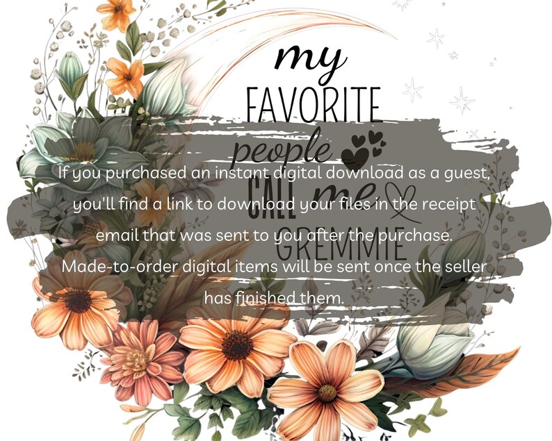 Gremmie Tumbler Wrap, Digital Download, PNG, Gift for Grandma ...