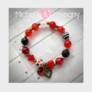 Descendants 4 Rise of Red DIY Sparkle Heart Bracelet Birthday Party ...