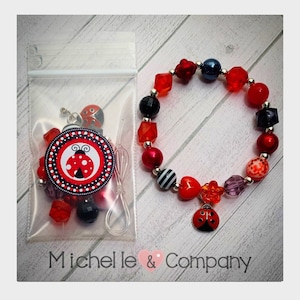 Lady Bug DIY Charm Bracelet Birthday or Slumber Party Activity DIY ...