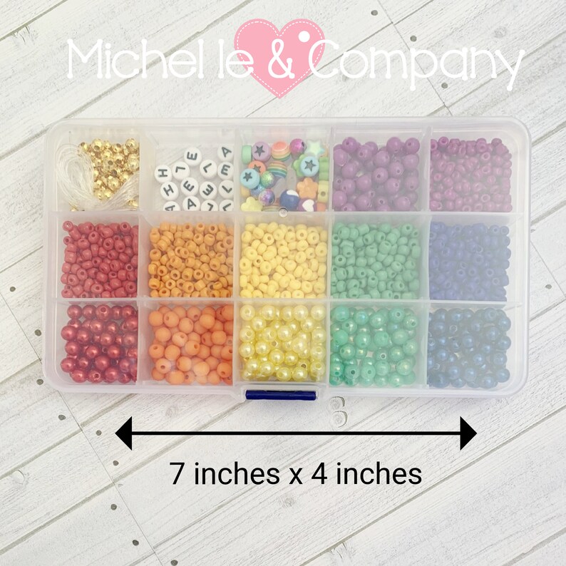 DIY Rainbow Stretch Bracelet Kit Stretchy Bracelet Bead Kit - Etsy