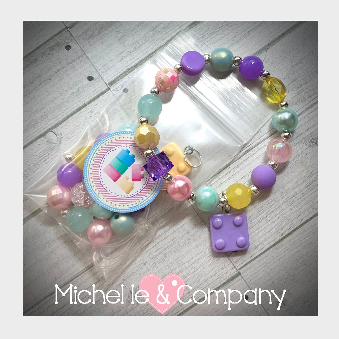 Building Block DIY Bracelet Birthday or Slumber Party Favor Lego Blocks ...
