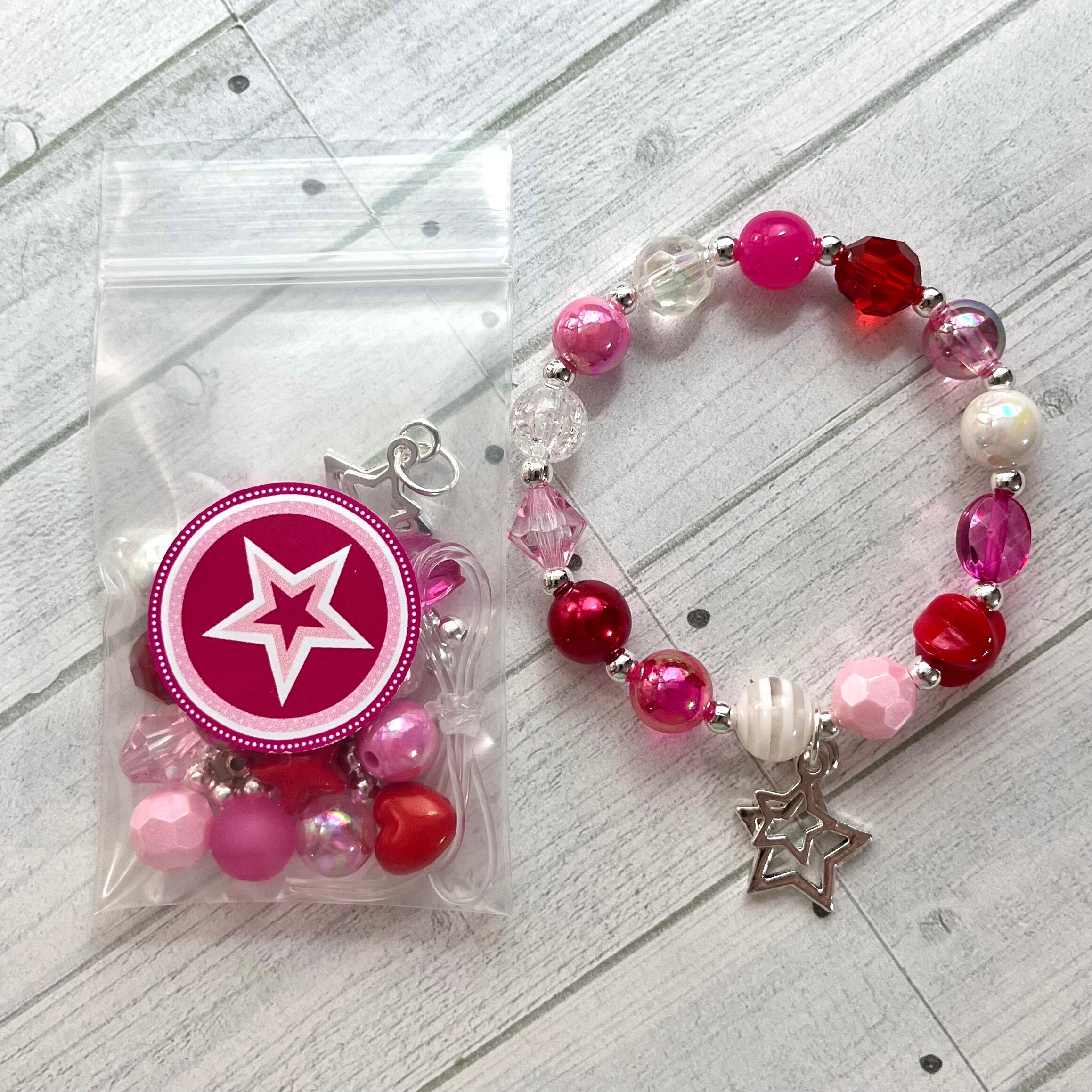 American DIY Star Charm Bracelet Birthday or Slumber Party Favor ...