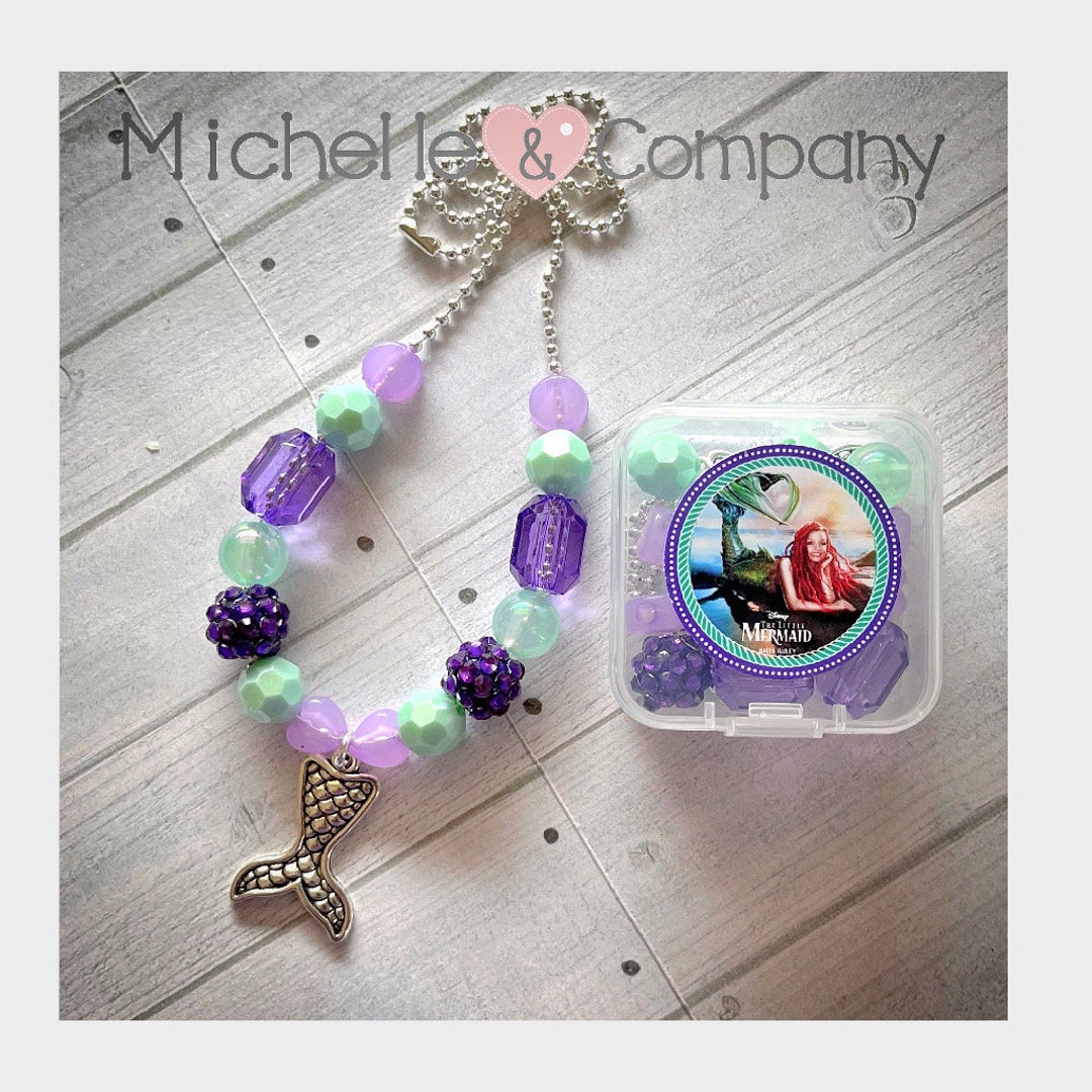 Ariel Necklace Party Favors DIY Ariel Birthday Party Activity Little ...