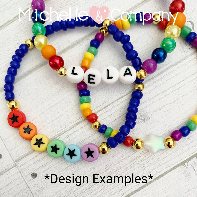 DIY Rainbow Stretch Bracelet Kit Stretchy Bracelet Bead Kit - Etsy