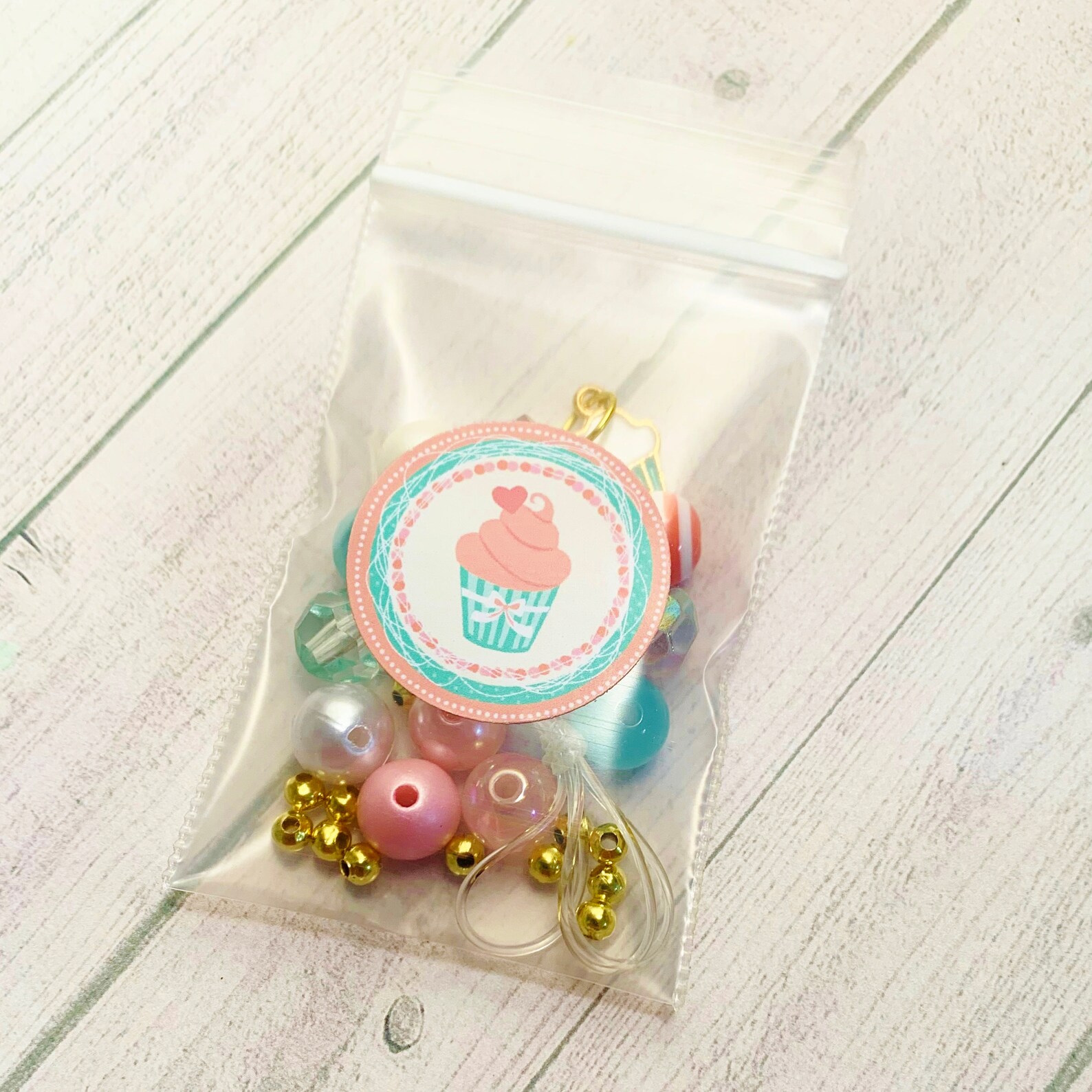 Cupcake DIY Charm Bracelet Birthday or Slumber Party Activity DIY ...