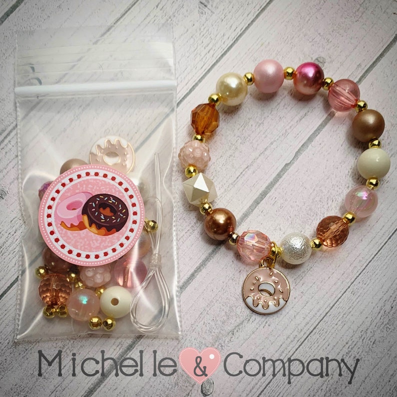 Donut DIY Charm Bracelet Birthday or Slumber Party Activity DIY ...