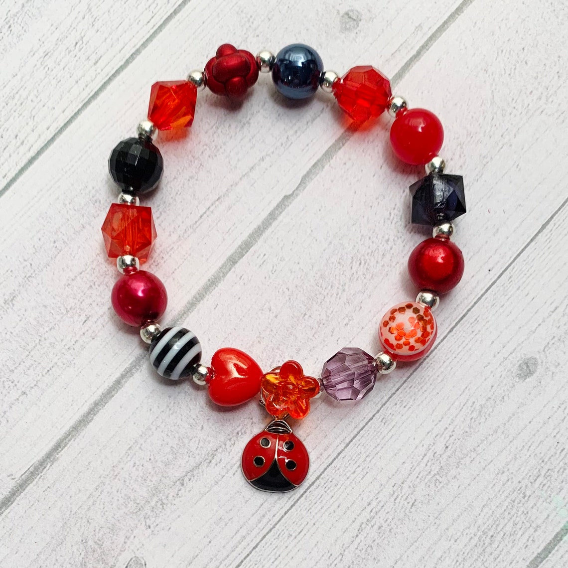 Lady Bug DIY Charm Bracelet Birthday or Slumber Party Activity - Etsy
