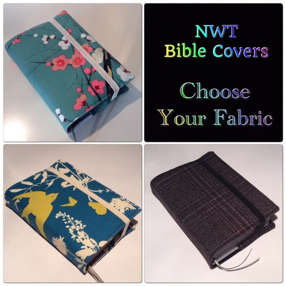 Items similar to Pick your fabric JW Bible Cover NWT Revised Edition ...