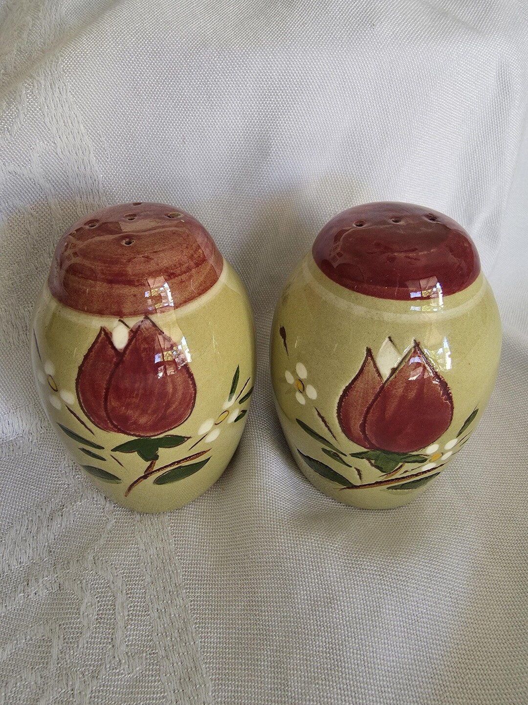 Stangl "magnolia" Pattern Salt and Pepper MCM - Etsy