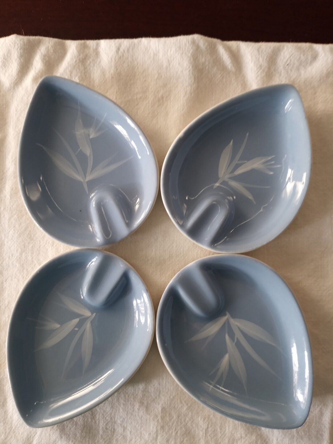 Winfield China Set of Four Blue Pacific Individual Ashtrays - Etsy