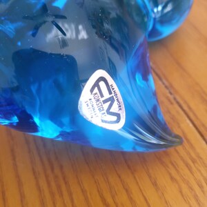 Swedish Konstglas FM Blue Bird "pippi" Art Glass - Etsy