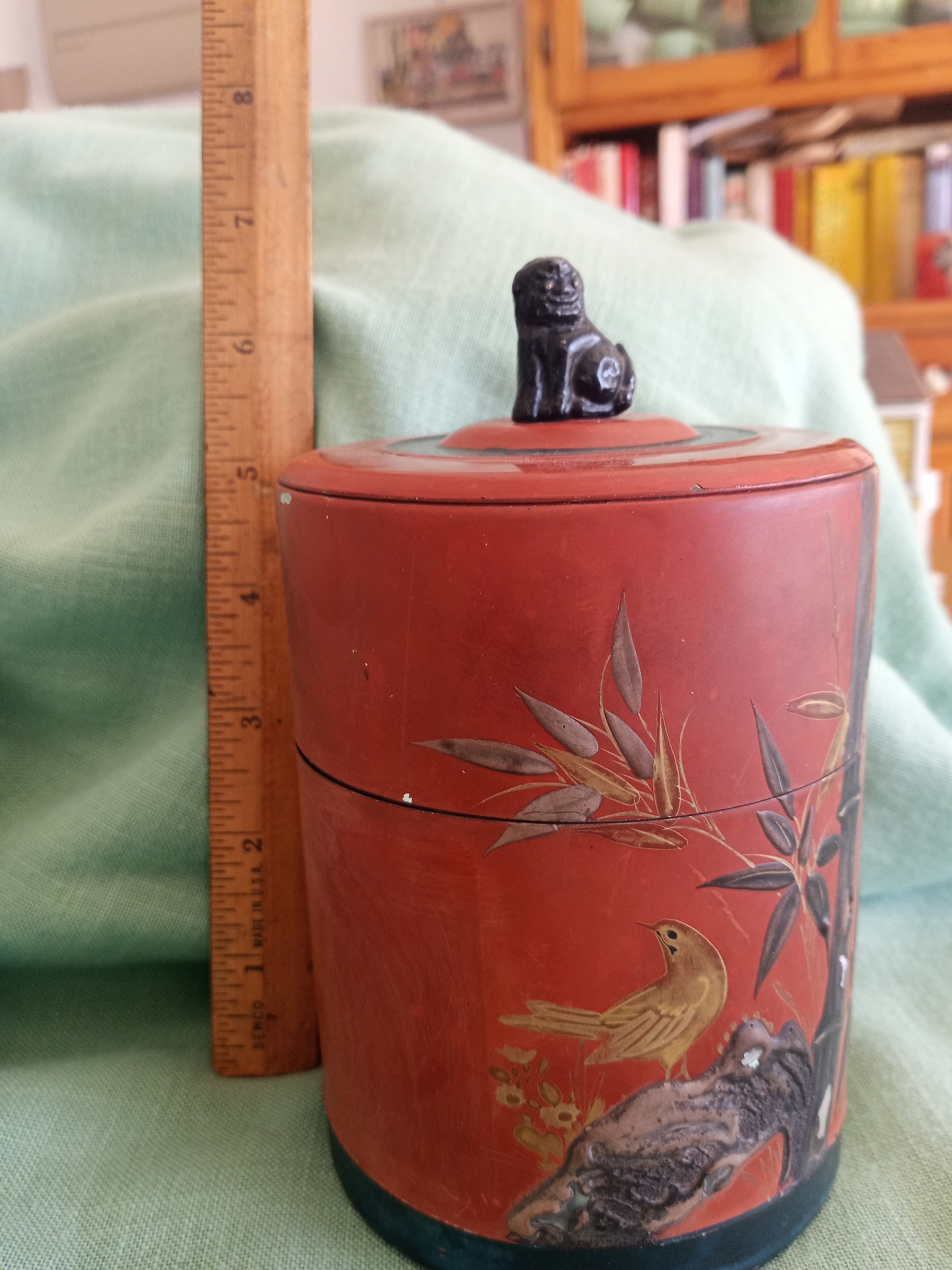Japanese Vintage 3 Part Humidor - Inlaid Nacre - Hand Painted - Etsy