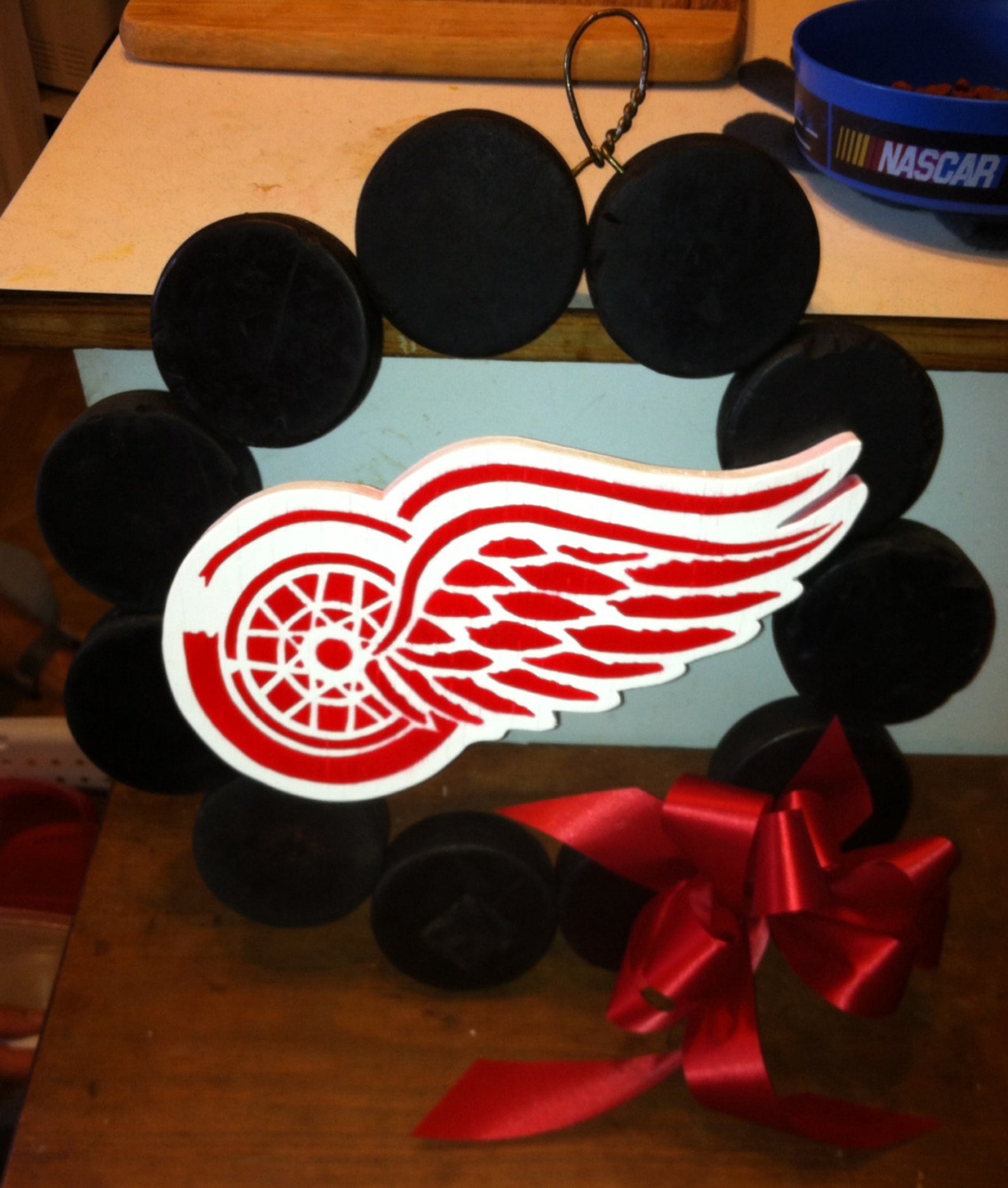 Hockey Puck Wreath - Etsy
