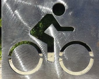 Metal Bike Sign - Etsy