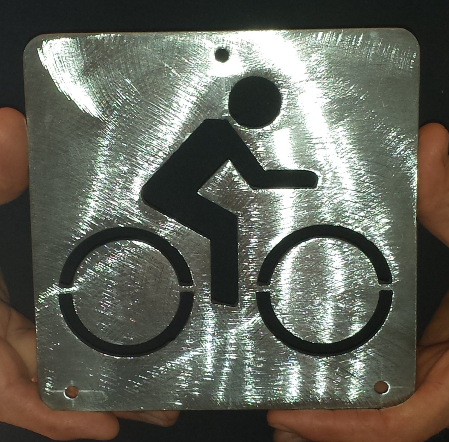 Bike Rack, Bike Rack Sign, Bike Trail Marker, Metal Bike Sign, Bike ...