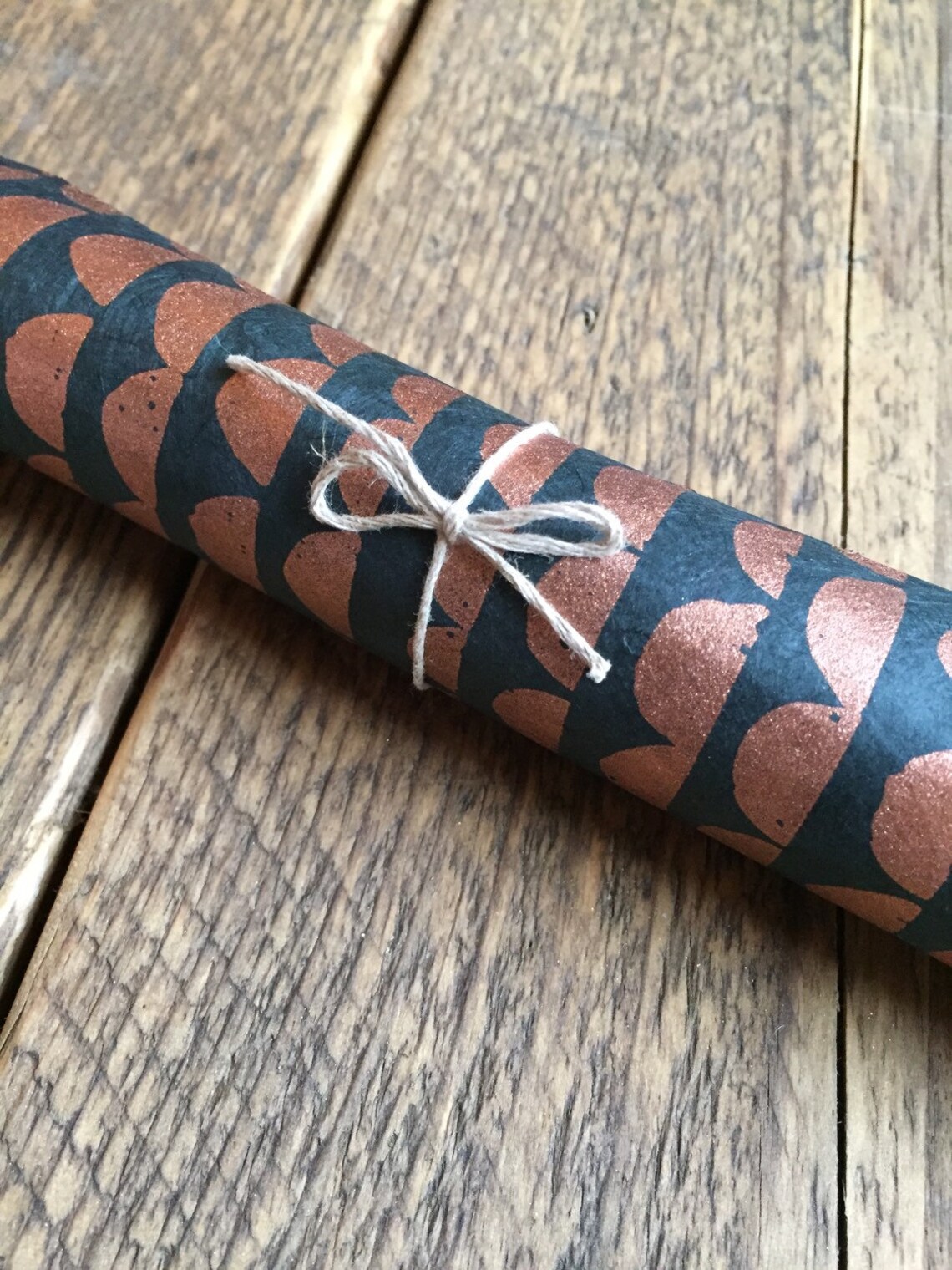 Copper Half Moon Wrapping Paper. Handmade Lokta Paper. Gift | Etsy UK