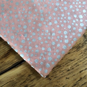 Spotted Silver & Pink Wrapping Paper Birthday Gift Wrap - Etsy
