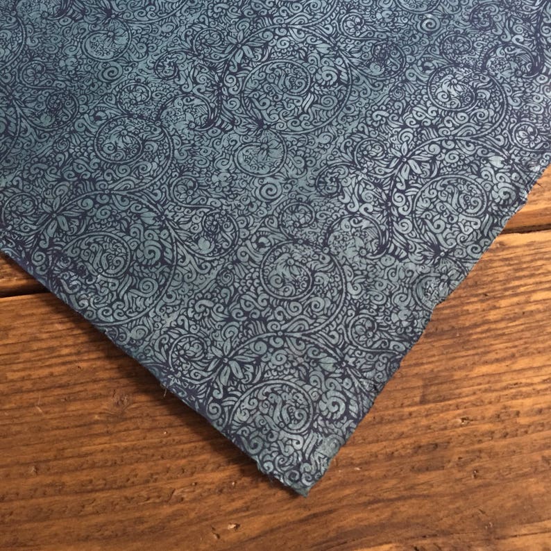 Blue & Indigo Floral Wrapping Paper Birthday Gift Wrap - Etsy UK