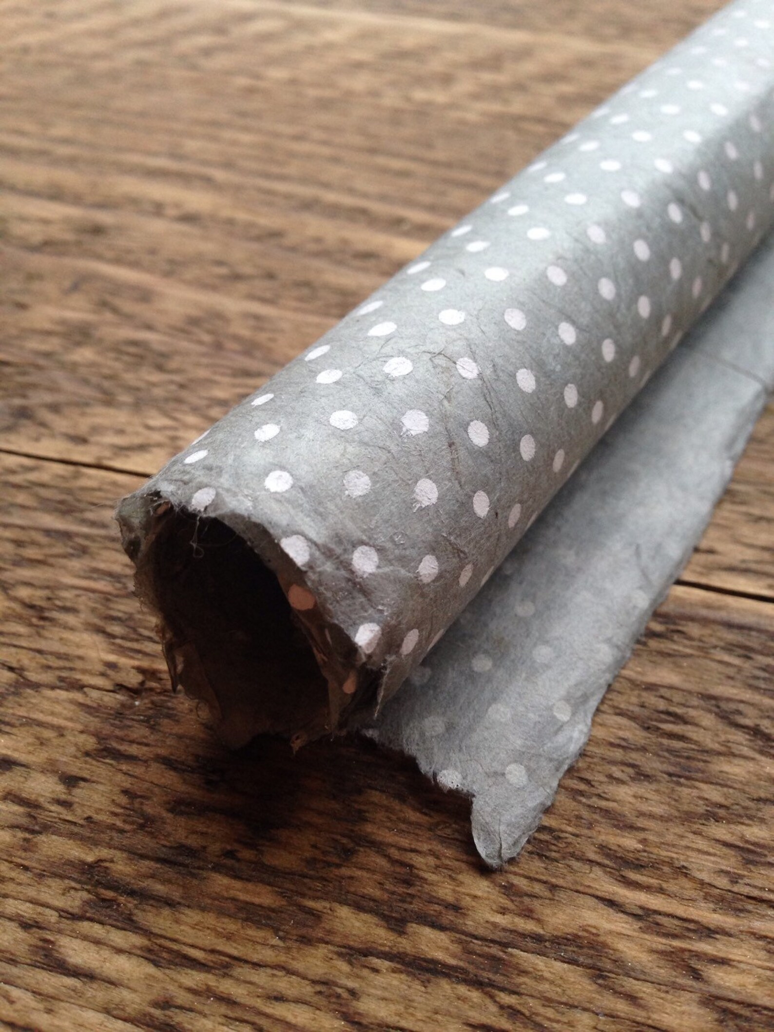Polka Dot Wrapping Paper Handmade Paper Gift Wrap Duck Egg - Etsy