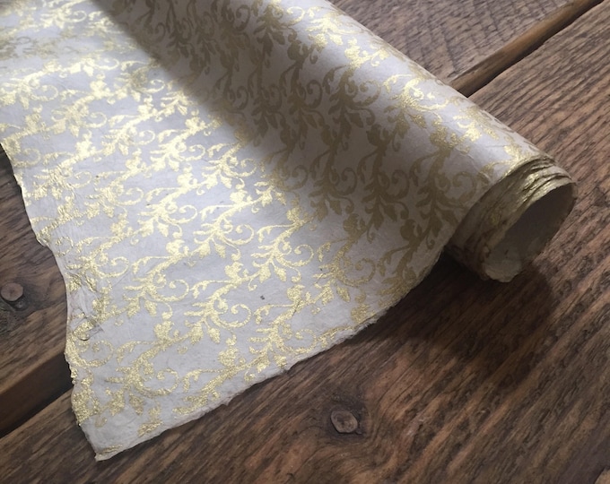 Gold Wrapping Paper Wedding Gift Wrap Lokta Paper - Etsy
