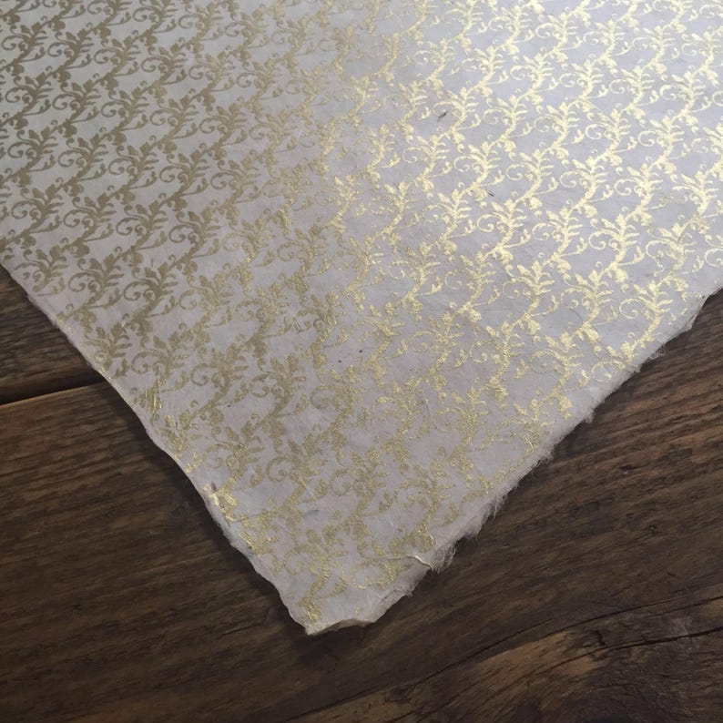 Gold Wrapping Paper Wedding Gift Wrap Lokta Paper - Etsy