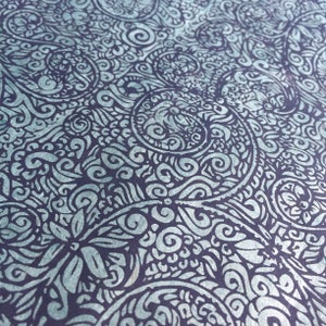 Blue & Indigo Floral Wrapping Paper Birthday Gift Wrap Lokta Paper ...